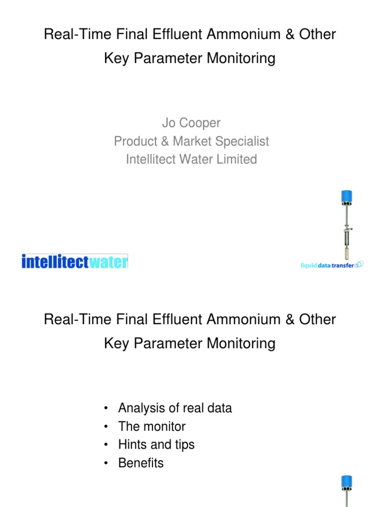 183 Real Time Final Effluent Monitoring | PDF | Chemistry | Water