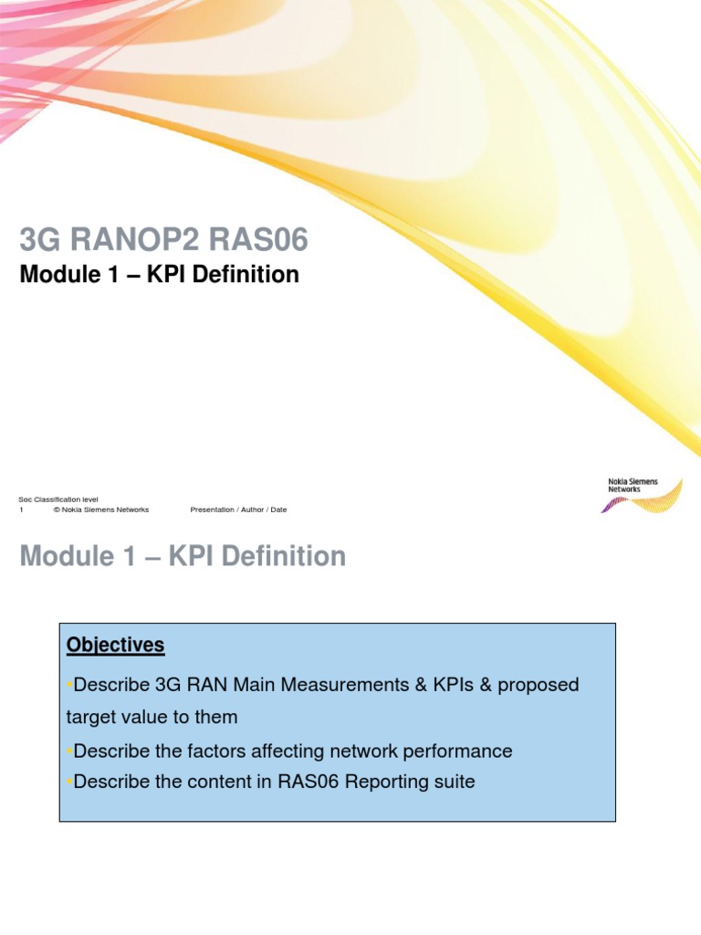 3G KPIs | PDF | Asynchronous Transfer Mode | High Speed Packet Access