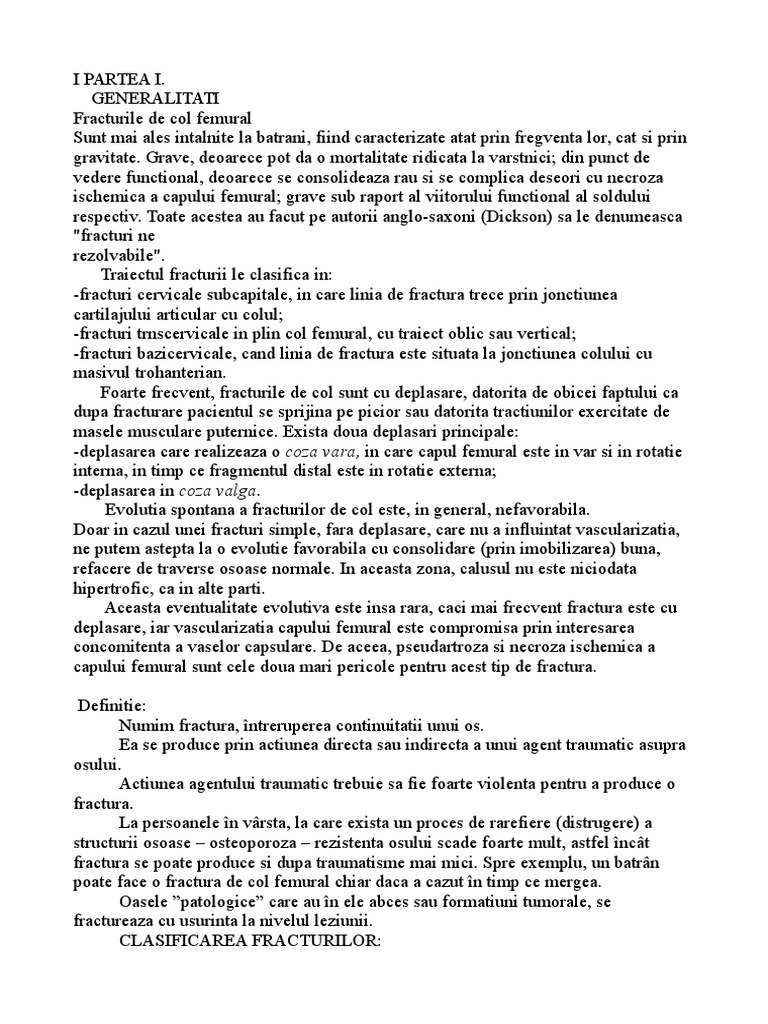 Fracturile de Col Femural v2 | PDF