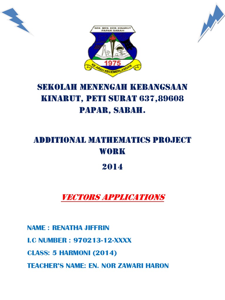Additional Mathematics Project SPM | PDF | Euclidean Vector | Force