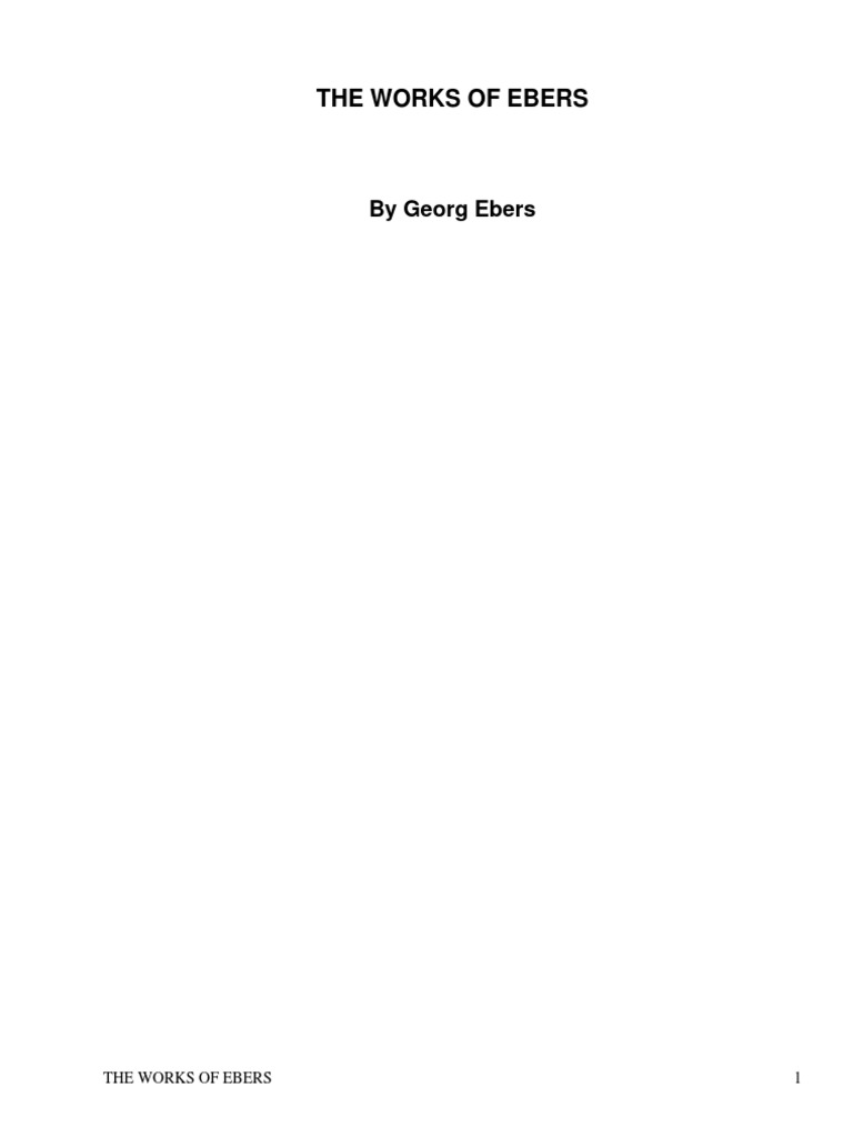 Images From The Works of Georg Ebers by Ebers, Georg, 1837-1898 | PDF ...