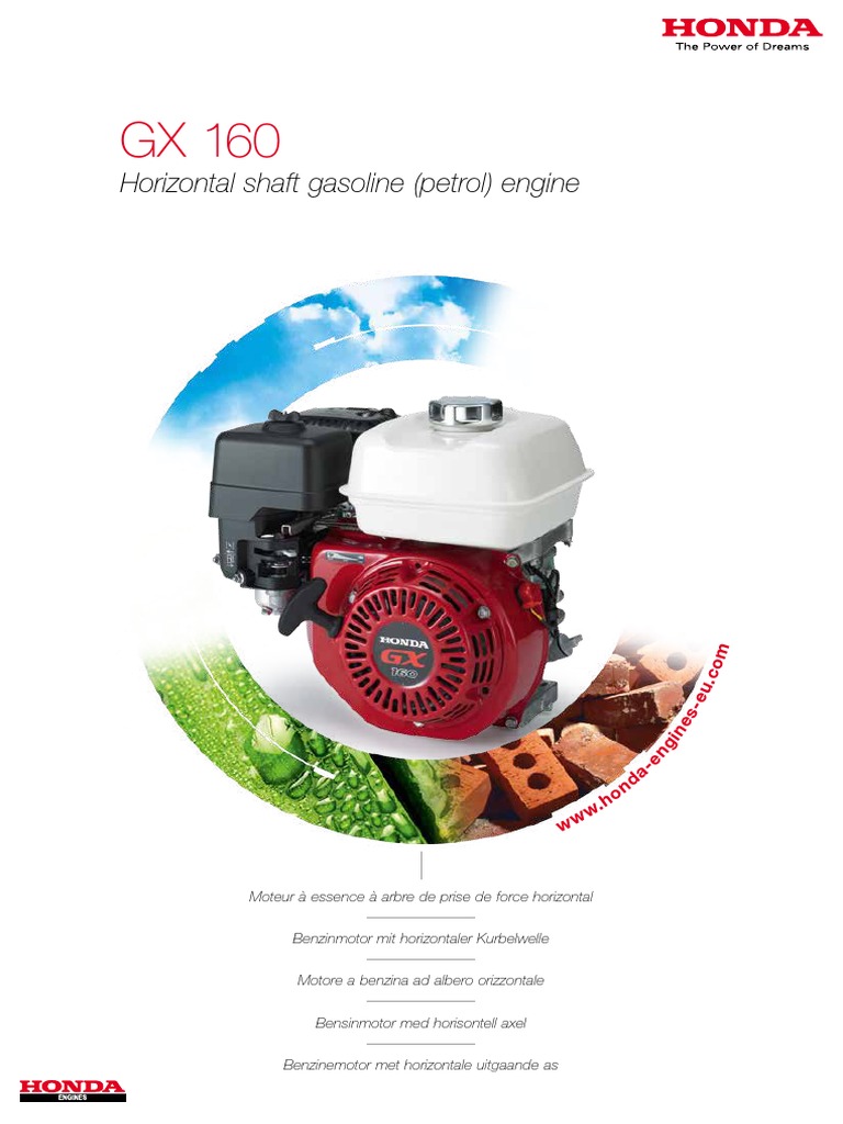 Brosur Mesin Honda GX160 | Engines | Engine Technology
