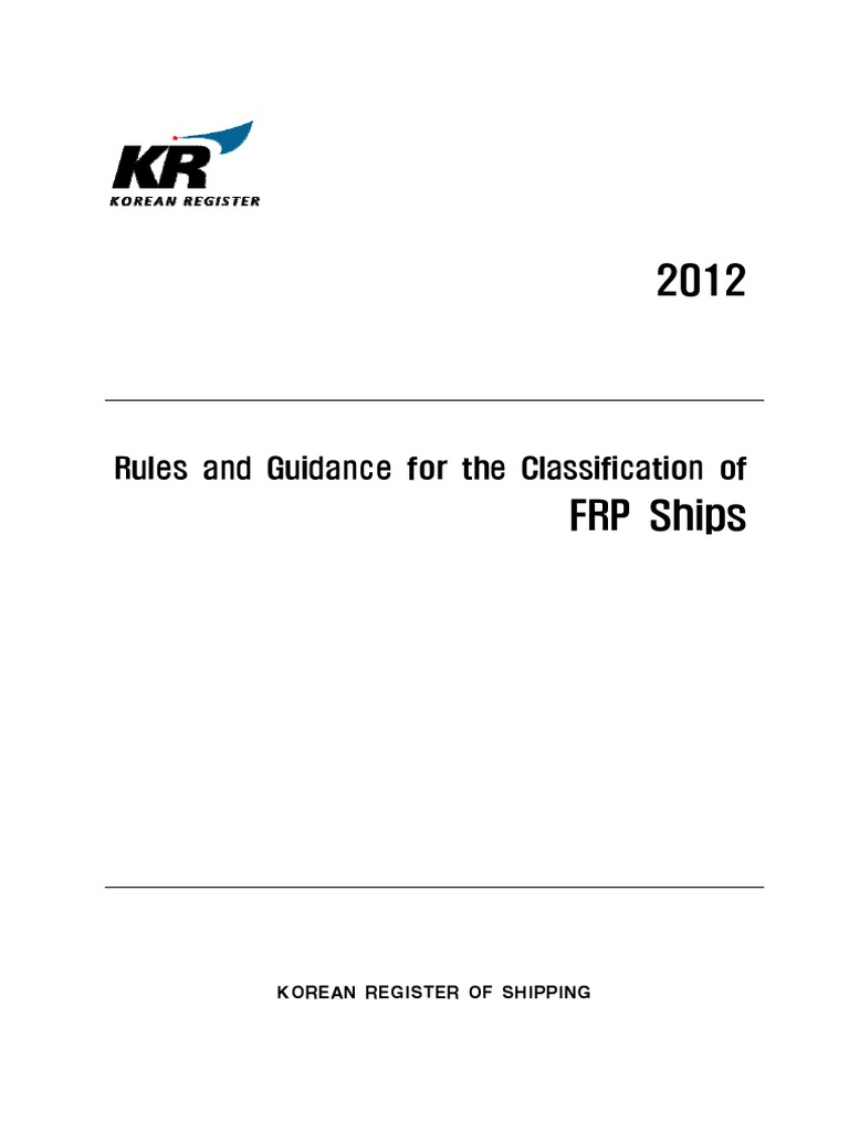 FRP Ship Rule | PDF | Fibre Reinforced Plastic | Fiberglass