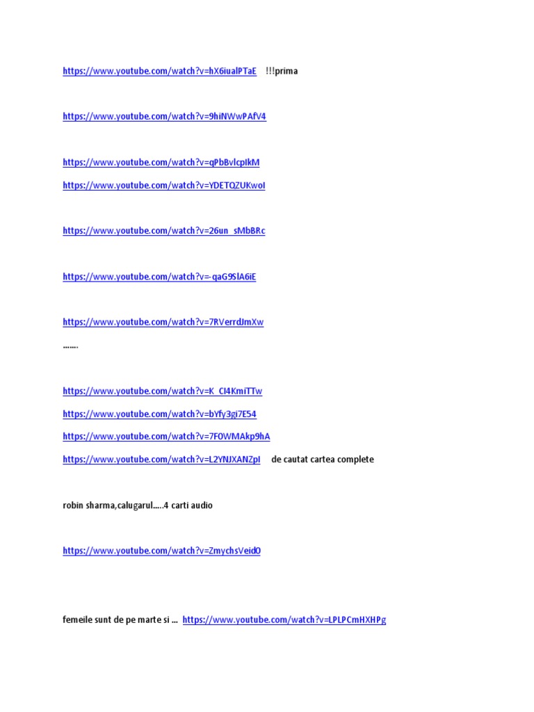 Carti Audio de Descarcat | PDF