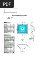 Hoja Calculo de Reservorio de Geomembrana | PDF | Hogar, jardinería y bricolaje