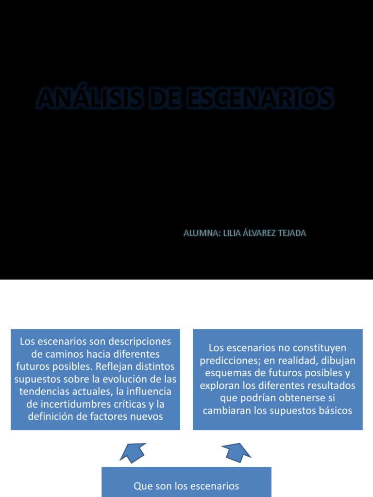 Análisis de Escenarios para Estrategias | PDF