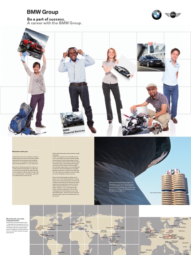 Bmw Internship Brochure Pdf Engineering Mechanical Engineering
