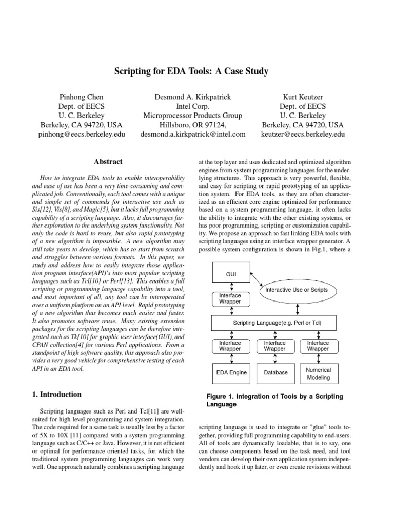 Scripting For Eda Tools | PDF | Scripting Language | Application Programming Interface