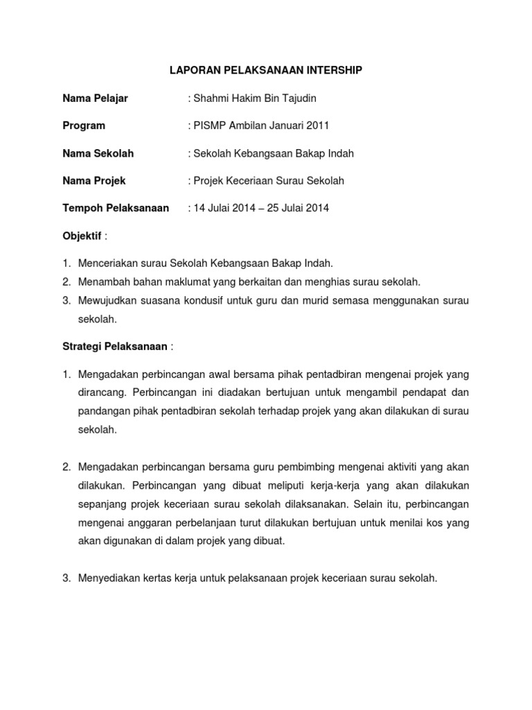 Laporan Keceriaan Surau | PDF