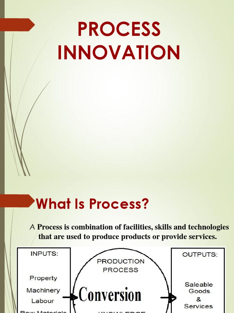 Process Innovation | PDF | Business Process | Innovation