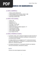 Números de Emergencia en Bolivia | PDF
