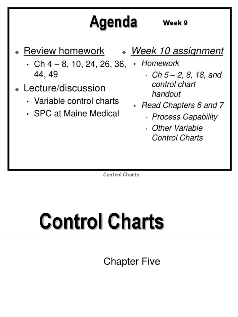 Control Charts | PDF | Standard Deviation | Statistics