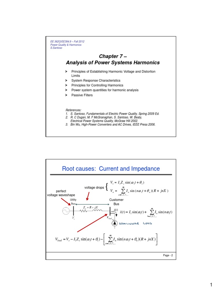 Chapter 7 Harmonics Part 2 | PDF | Electronic Filter | Ac Power