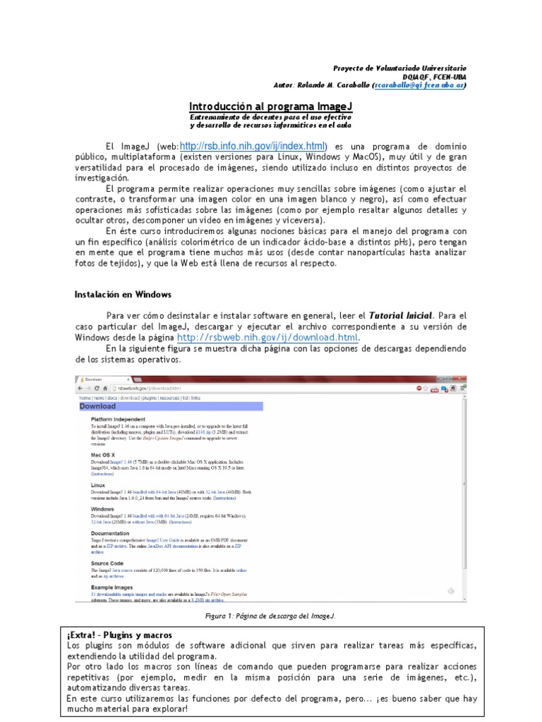 Tutorial ImageJ | PDF | Píxel | Modelo de color Rgb