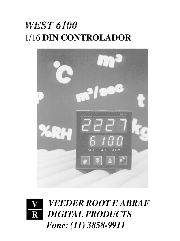 Manual do Controlador West 6100+ | PDF | Parâmetro (programação de ...