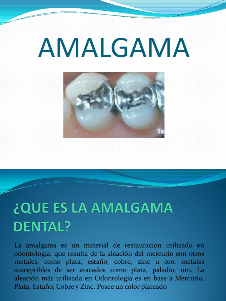Amalgama Dental: Tipos y Aplicaciones | PDF | Mercurio (Elemento) | Cobre