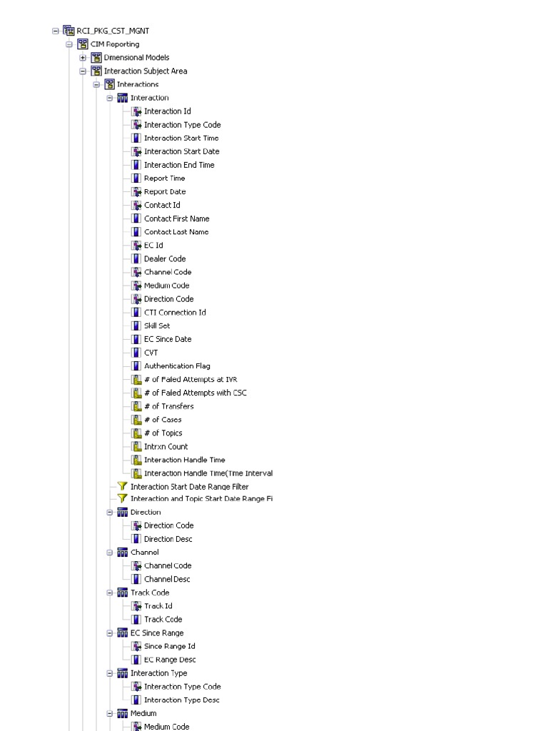 Cognos8 Icm Fields - V1-0 | PDF | Cyberspace | Telecommunications