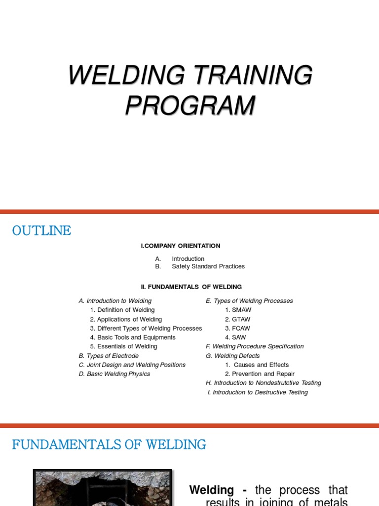 Welders Training Program Manual | PDF | Welding | Construction