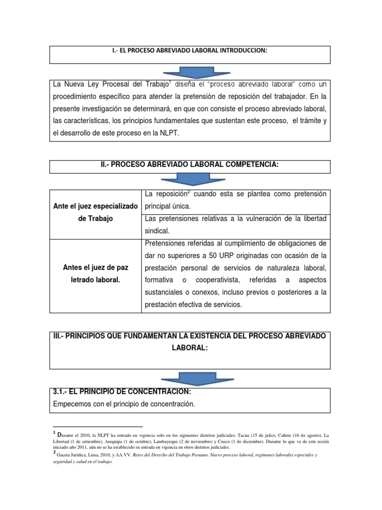 Proceso Laboral | PDF | Derecho laboral | Ley procesal