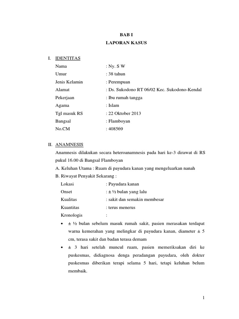 Abses Mammae: Kasus dan Penanganan | PDF