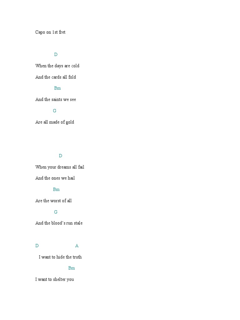 Capo On 1st Fret | PDF