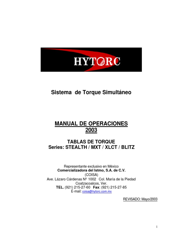 Manual Torque Hytorc | PDF