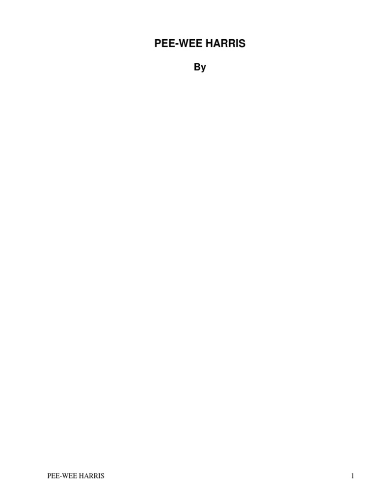 Pee-Wee Harris by Fitzhugh, Percy Keese, 1876-1950 | PDF | Leisure | Nature