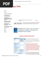Model Templates For PROCESS For SPSS and SAS | PDF