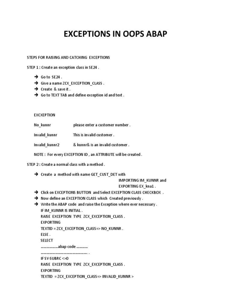 Exceptions | PDF | Software Development | Object Oriented Programming