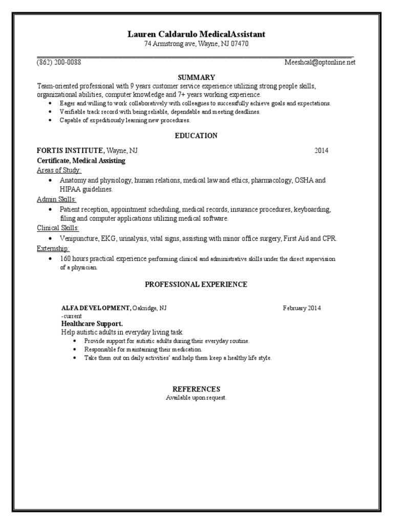 Ma Resume Alternate 2 | PDF | Science & Mathematics | Wellness