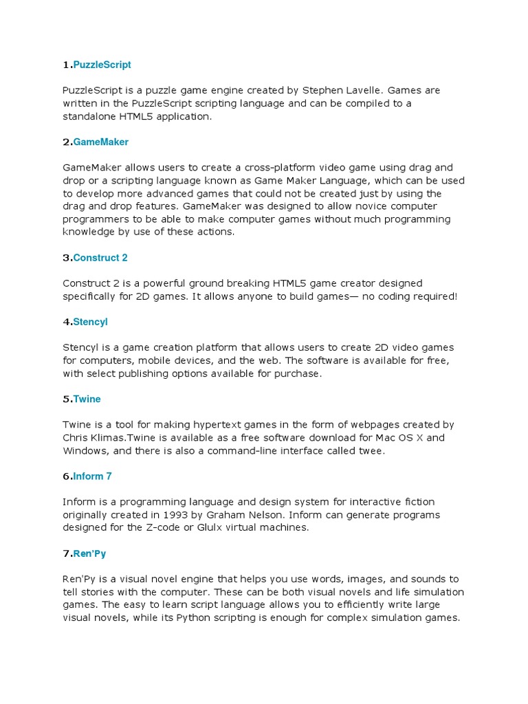 Puzzlescript | PDF | Scripting Language | Blender (Software)