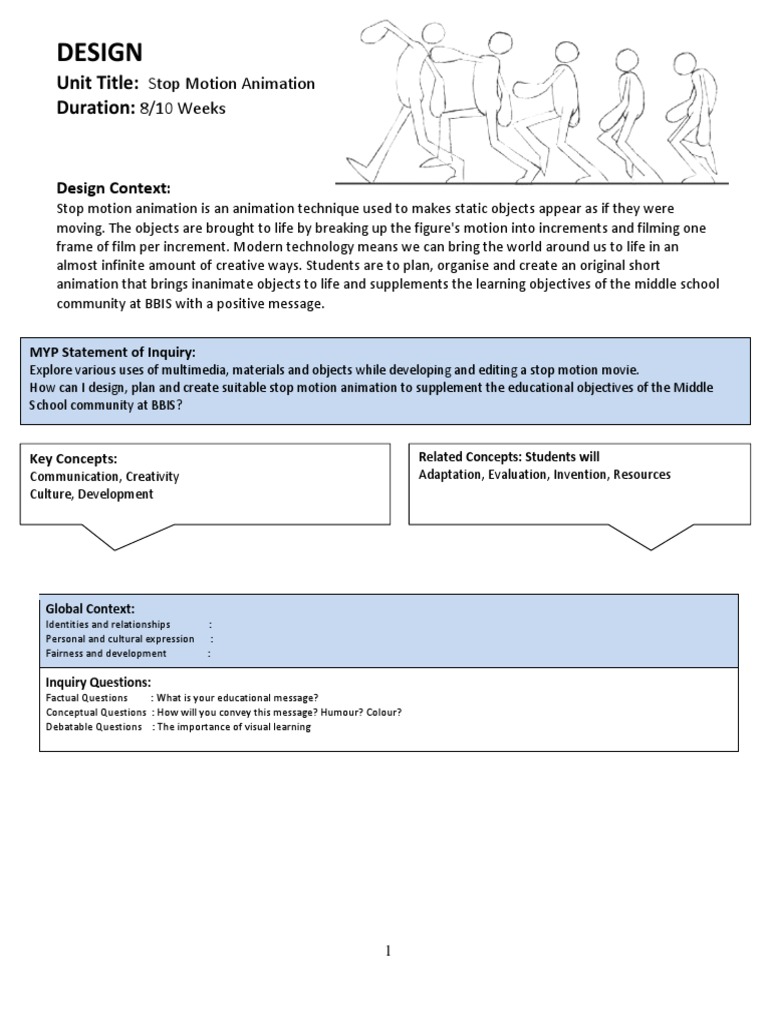 Grade 9 Stop Motion Animation PDF | PDF | Cognition | Communication