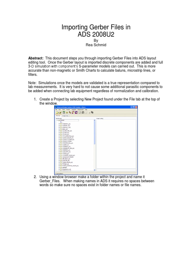 A Step-by-Step Guide to Importing Gerber Files into ADS 2008U2 for Accurate PCB Simulation and ...