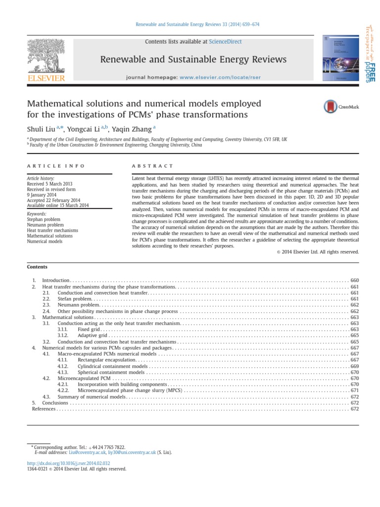 10 1016-j Rser 2014 02 032 | PDF | Heat Transfer | Thermal Conduction