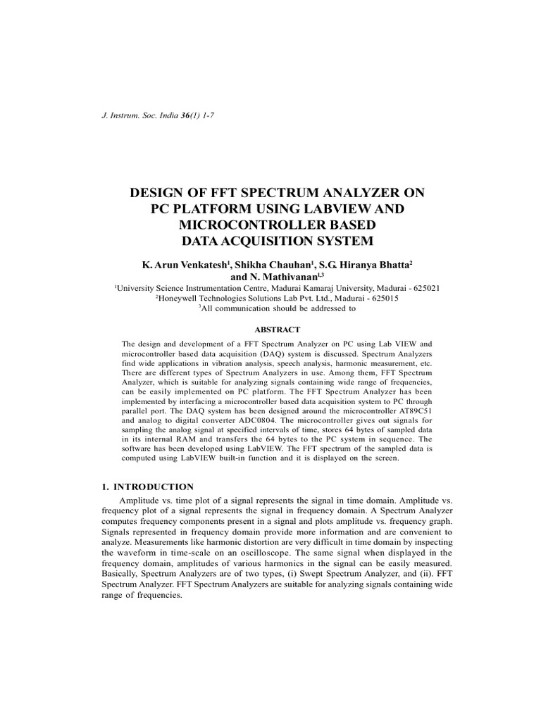 Design of FFT Spectrum | PDF | Signal (Electrical Engineering) | Spectrum