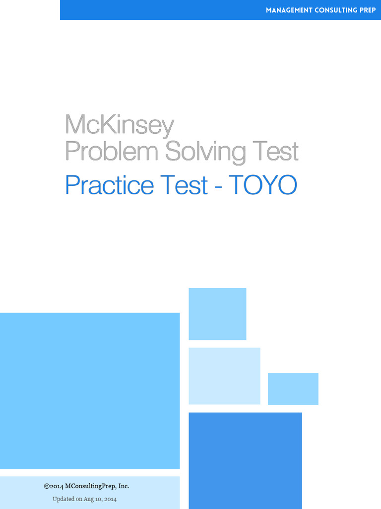 Mckinsey Problem Solving Test Pst 2012 Pdf - multiprogramlabels