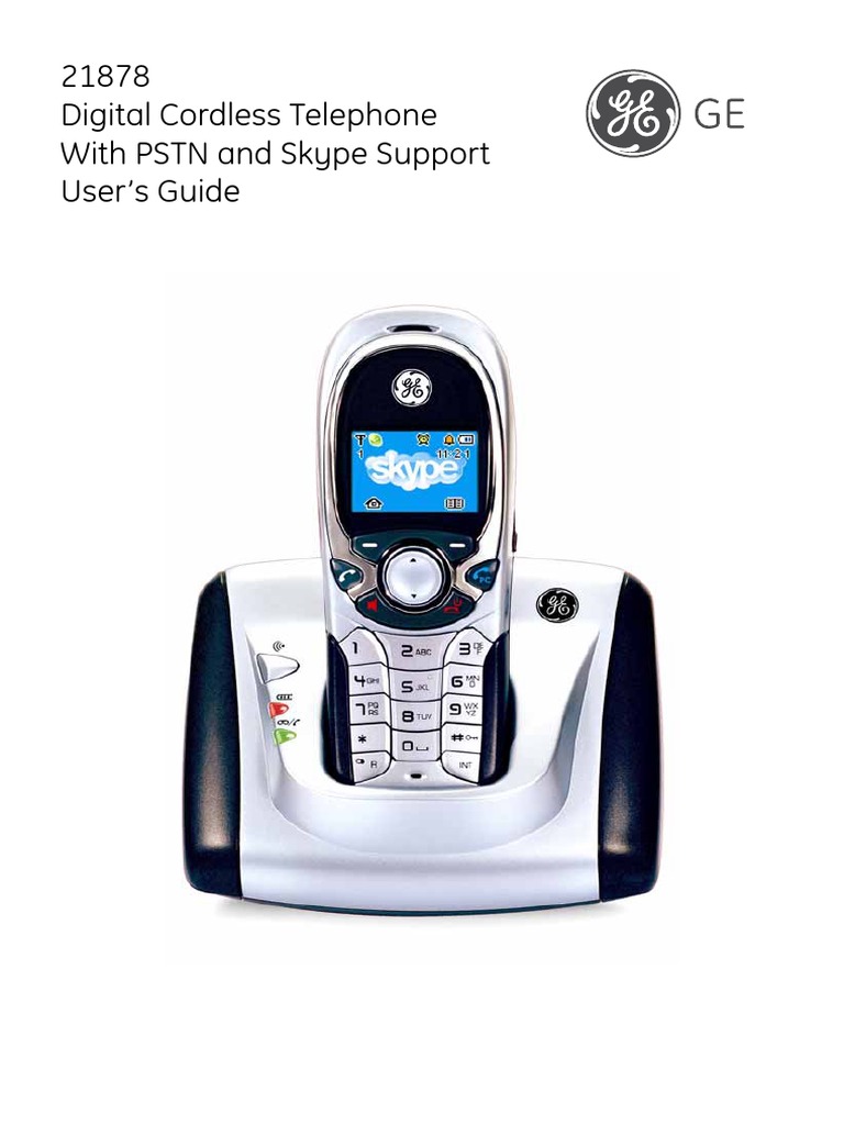 GE Skype Phone User Manual | PDF | Telephone Call | Telephone