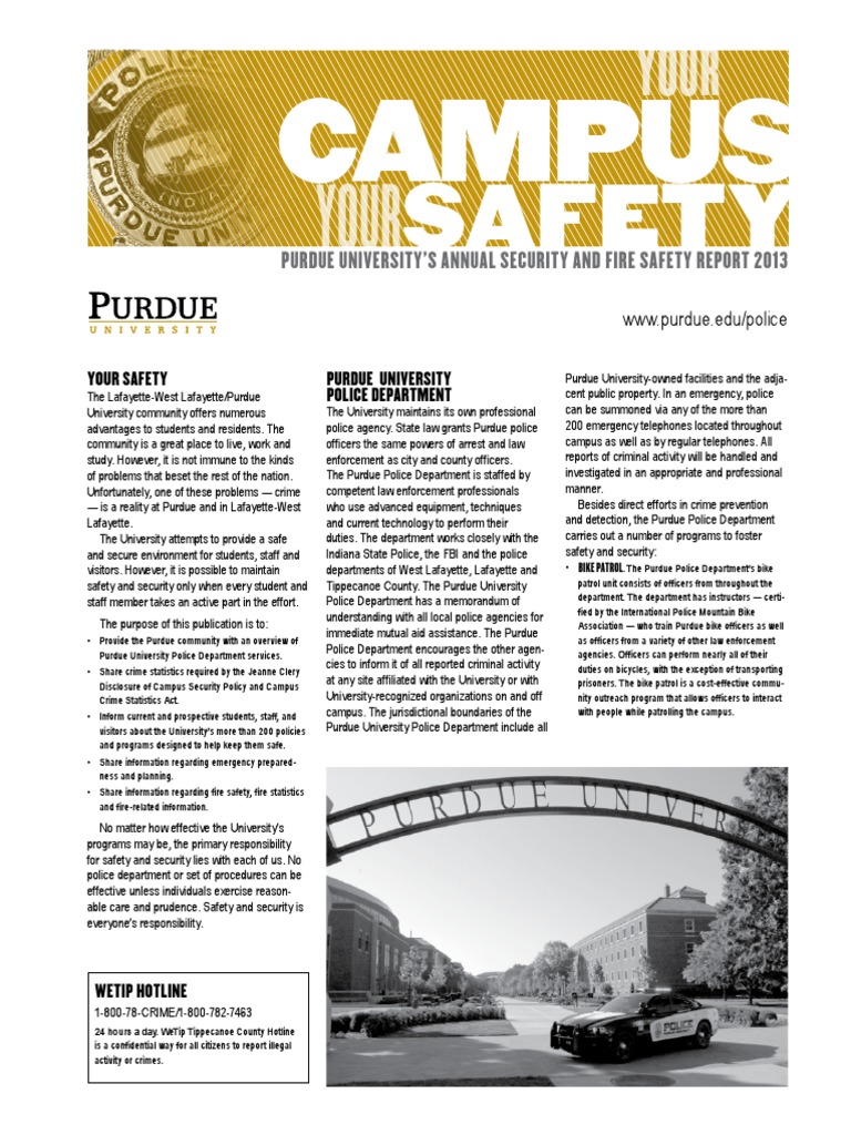 Purdue Safety | PDF | Emergency Management | Police Dog