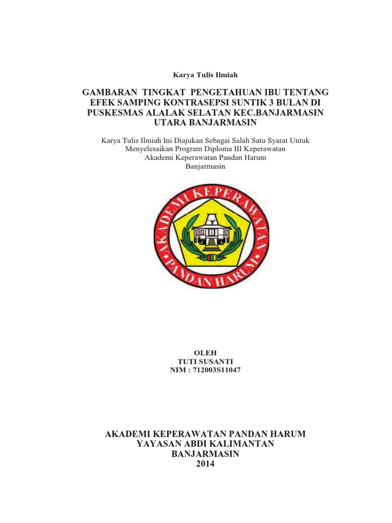Karya Tulis Ilmiah KTI | PDF