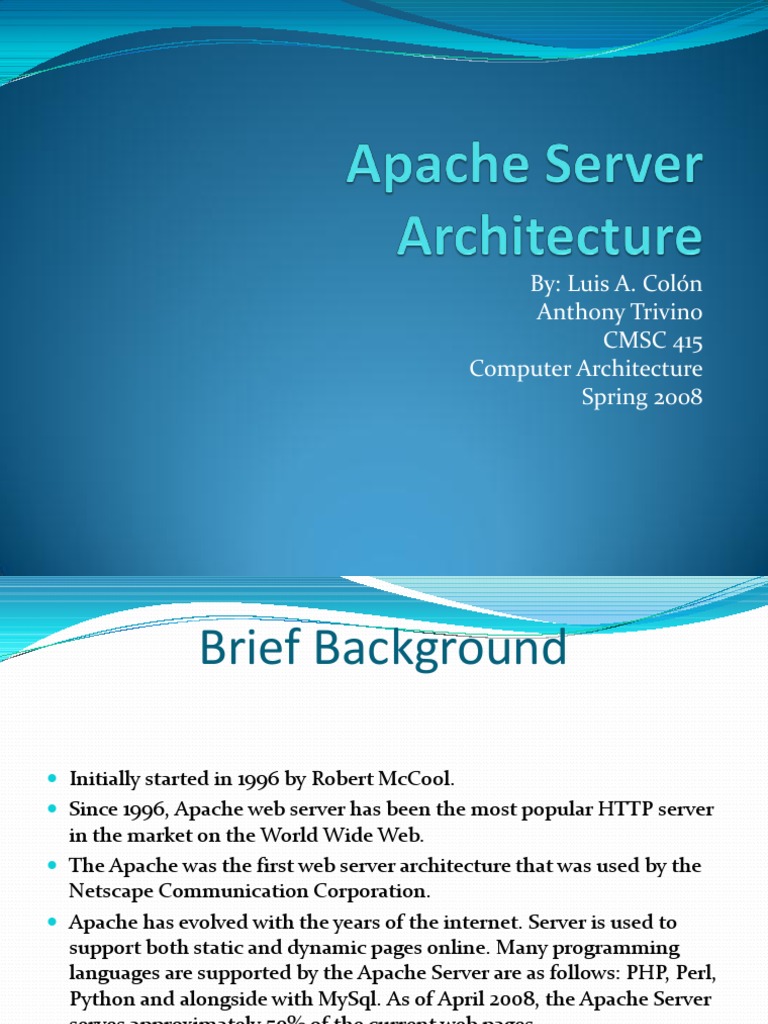 Apache Server Architecture Project | PDF