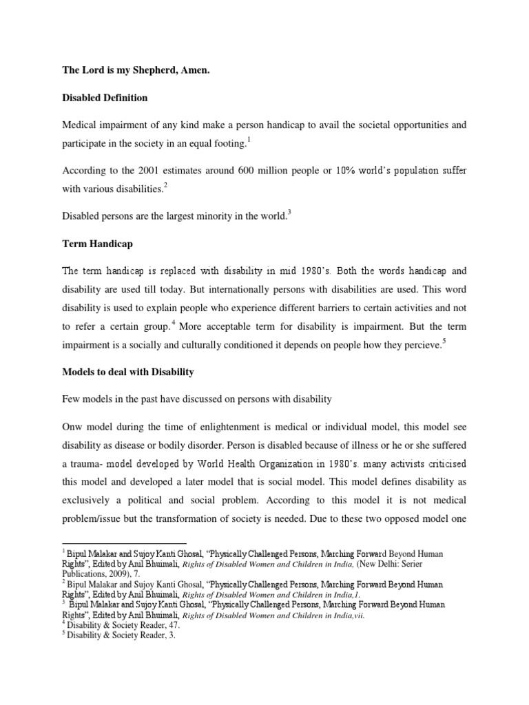 Disabled God | PDF | Disability | God