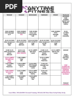 LA FITNESS Class Schedule (Print Version) - PEARL | PDF