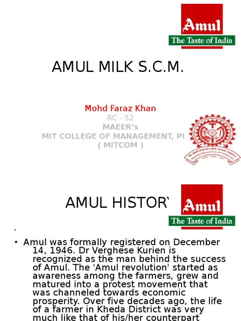 Amul Milk: History and Product Range | PDF | Dairy Products | Milk