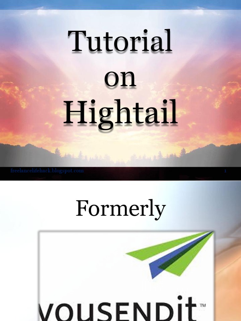 Tutorial On Hightail | PDF | Areas Of Computer Science | Information Technology Management