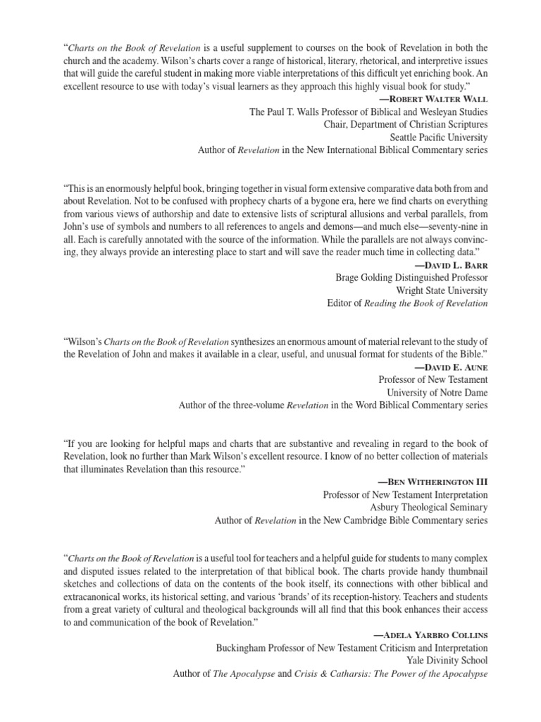 Charts On Revelation Pdf Book Of Revelation John The Apostle