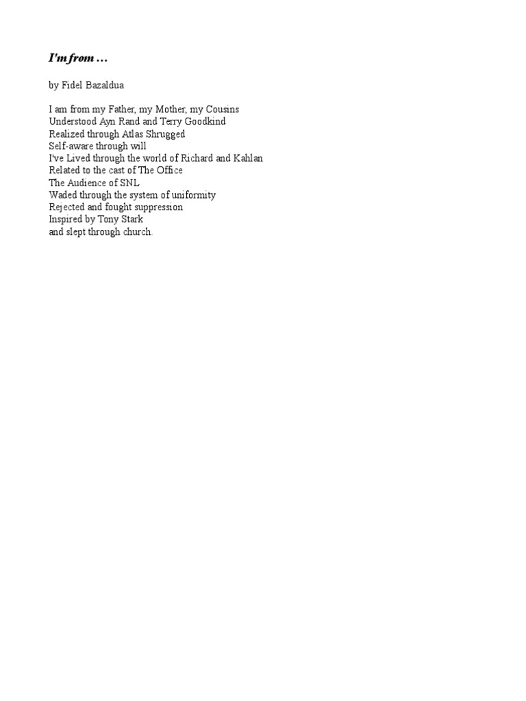 Personal Reflections on Identity and Influence | PDF