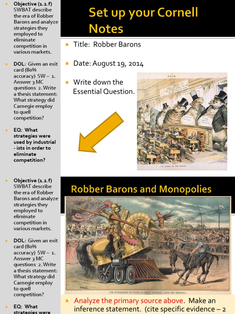 WEBNOTES - Day 2 - 2014 - RobberBarons-Carnegie | PDF | Andrew Carnegie ...