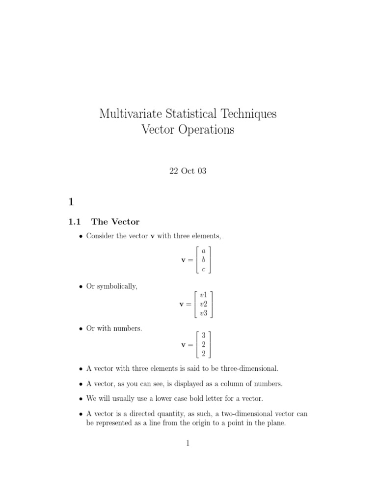 Understanding Vectors: An In-Depth Exploration of Vector Operations ...