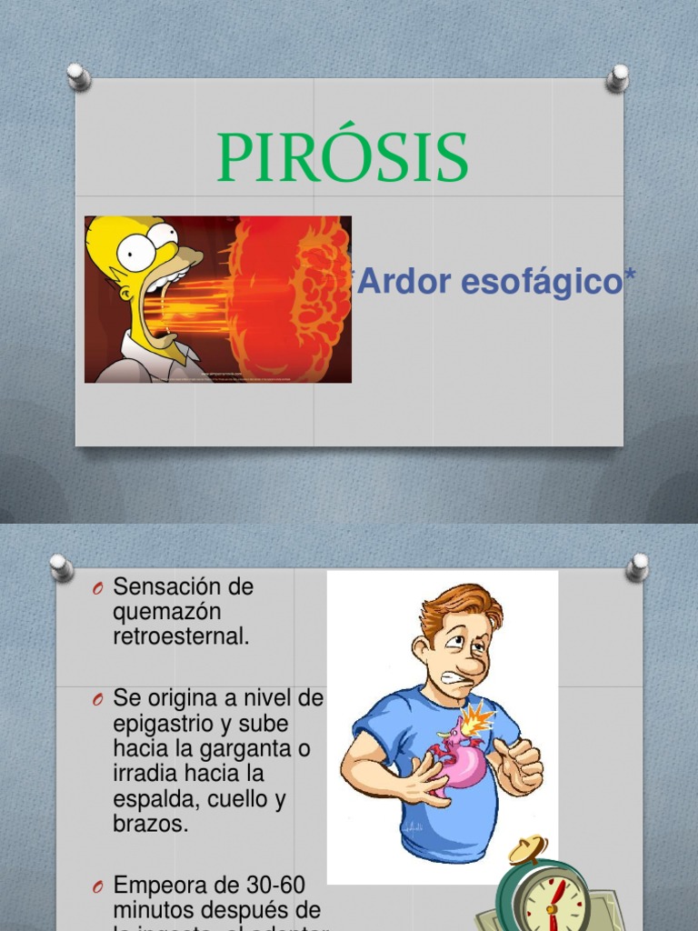 Definición y causas de la pirosis | PDF