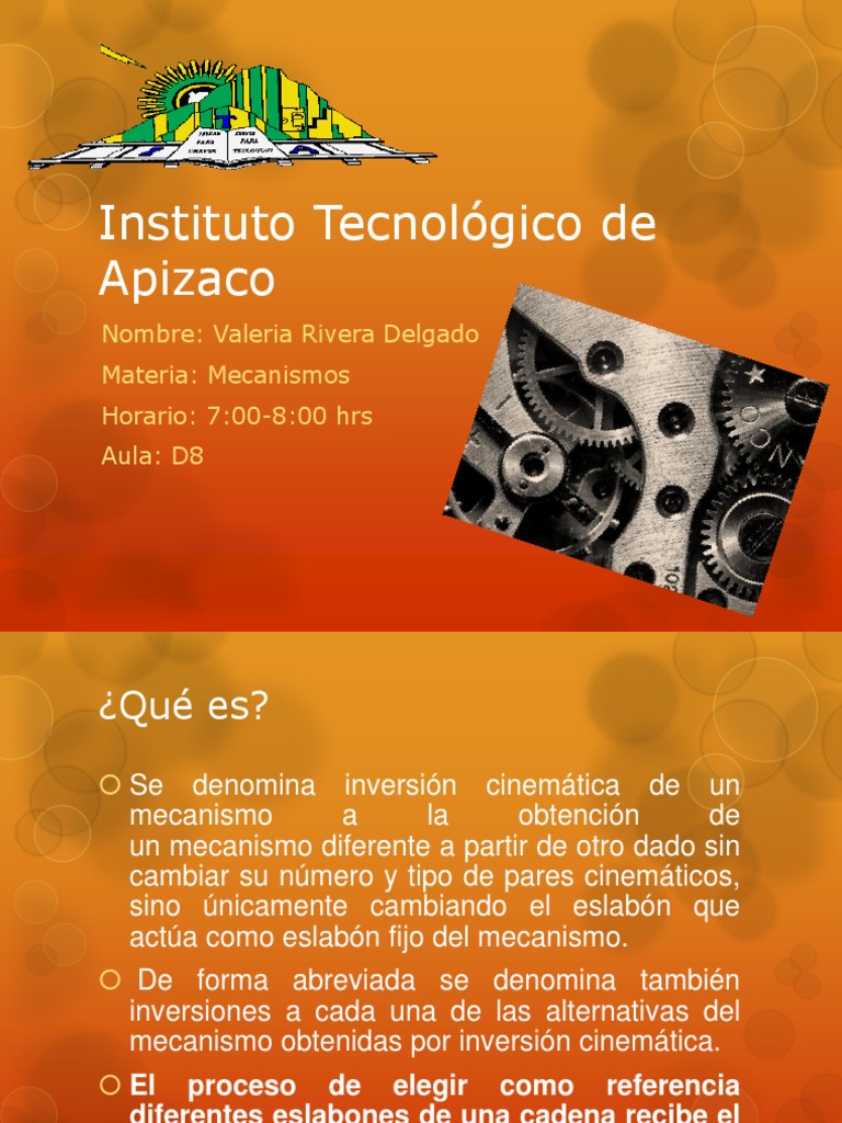 Mecanismos Inversion Cinematica | PDF | Cinemática | Motor de ...
